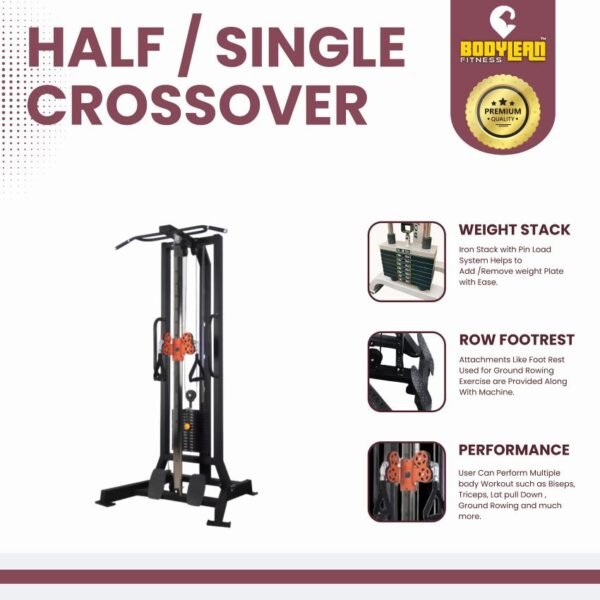 Bodylean Single Cable Crossover and Chin Ups Gym Machine | Inda Gym and ...
